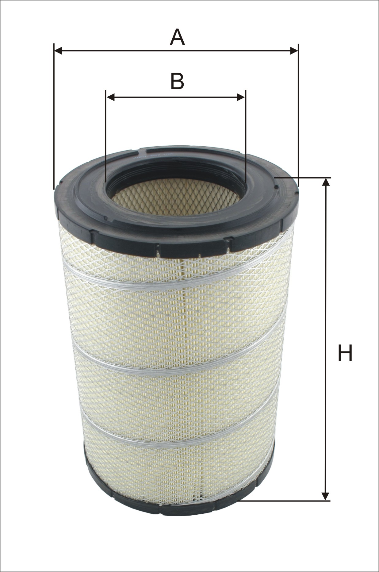 Wkład filtra powietrza WPO 407 - Zamiennik: WA 20-2100, C 30 1240, AM ...